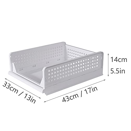 Classy Wardrobe Clothes Stackable Storage Layered Partition Drawer ...