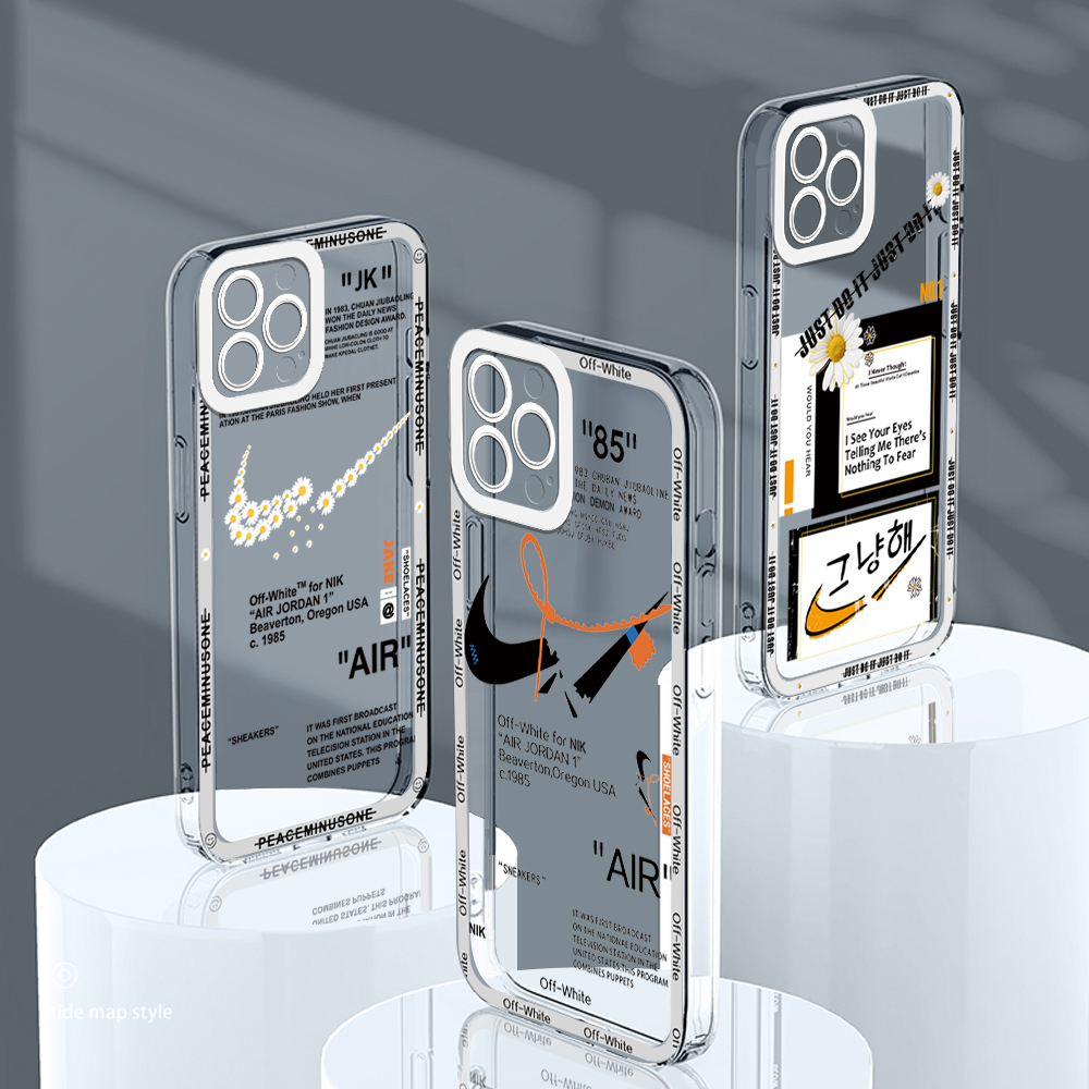 YYDS for iPhone 16 Pro Max 16 Plus Back Cover Famous Trend Brand Transparent Phone Case Full ...