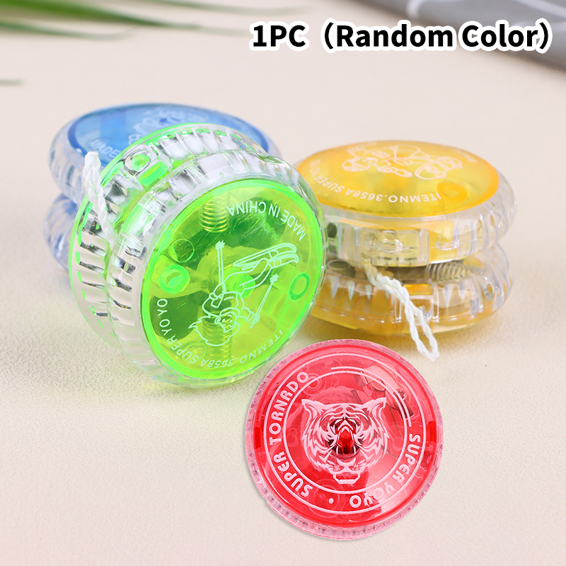 Mini Plastic LED Flashing Yoyo Ball Children Brain Game Sports Toy For ...