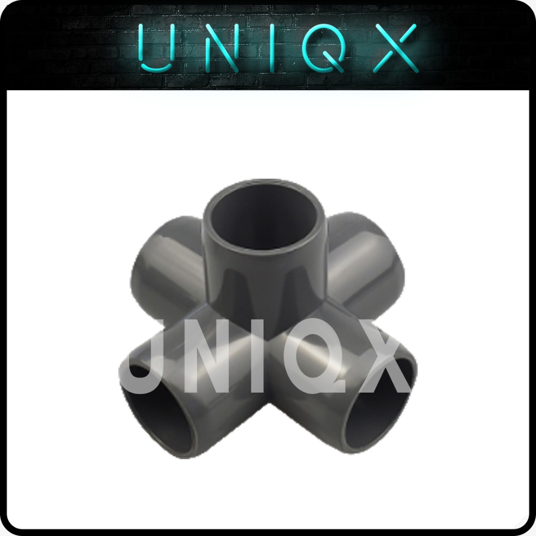 Uniqx PVC Pipe Fitting Connector Joint Penyambung Paip For PVC Grey Pipe Paip Kelabu Air 3 4 5 ...