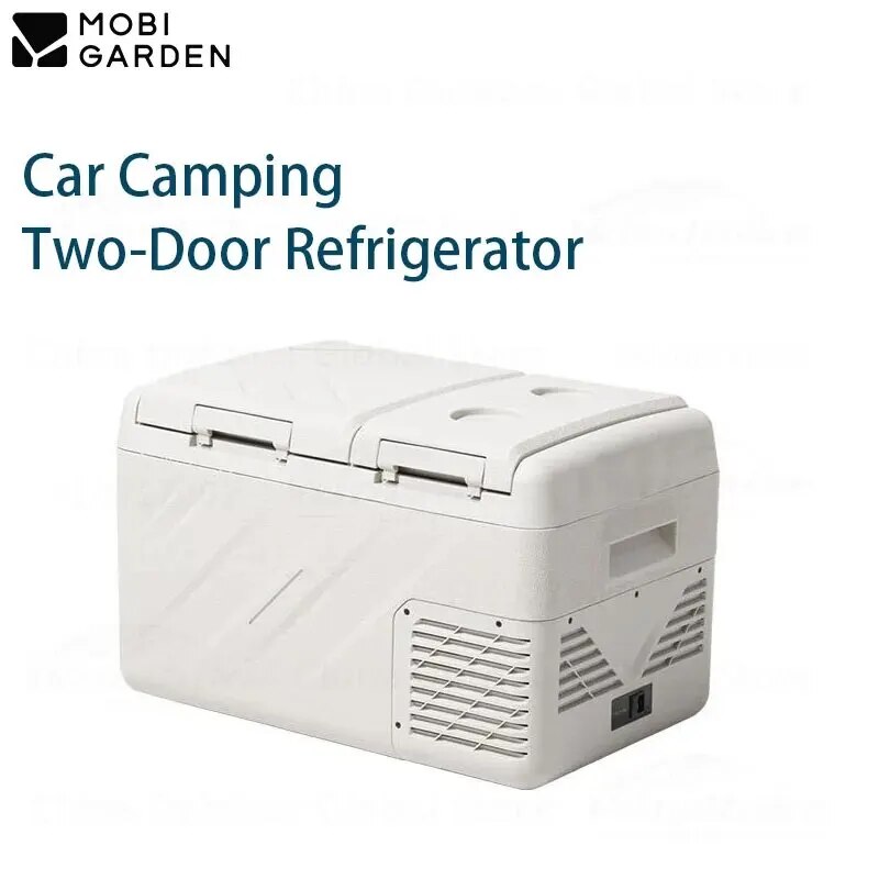 Mobi Garden 22.3L Portable Car Camping Refrigerator Dual Zone 2 Door ...