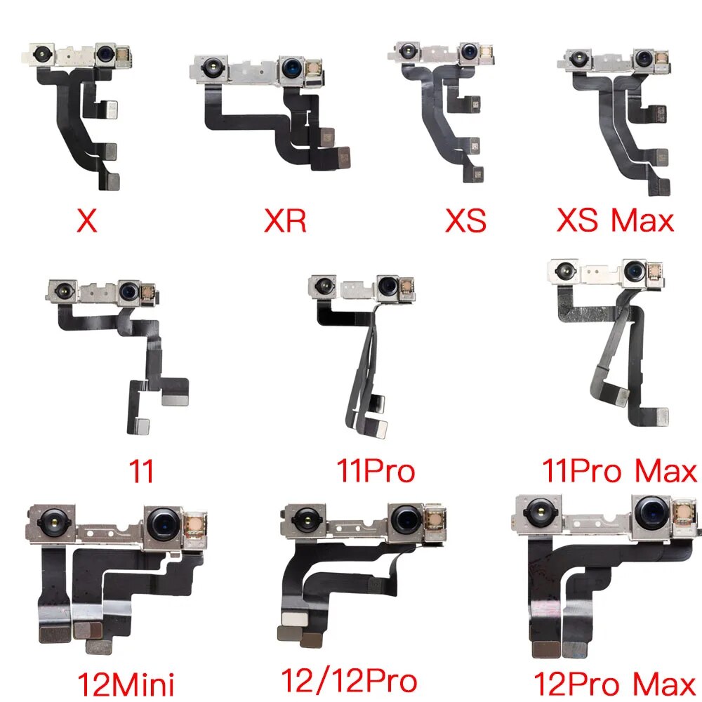 Front Facing Camera Module Flex Cable for iPhone X XR XS 11 12 Mini Pro ...