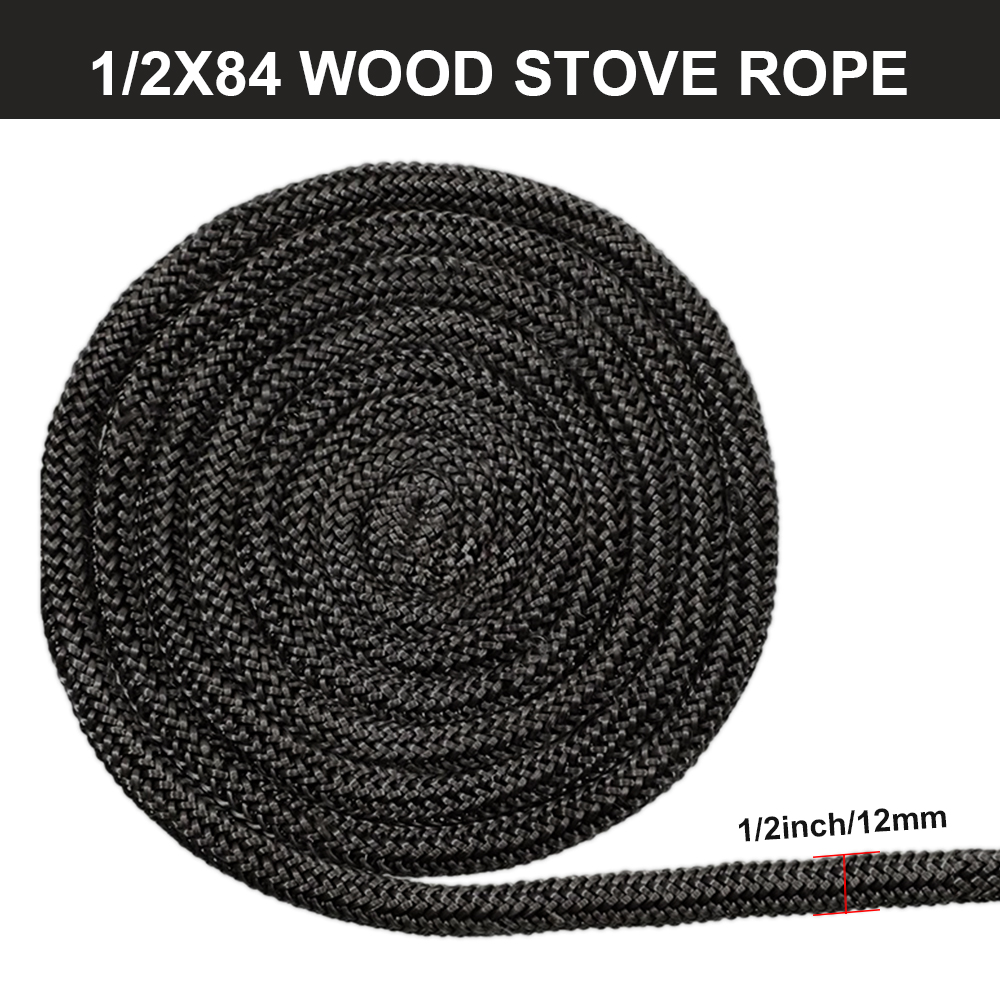 6/8/10/12mm 2m Fireplace Sealing Rope Gasket Cord Wood Burning Stove ...