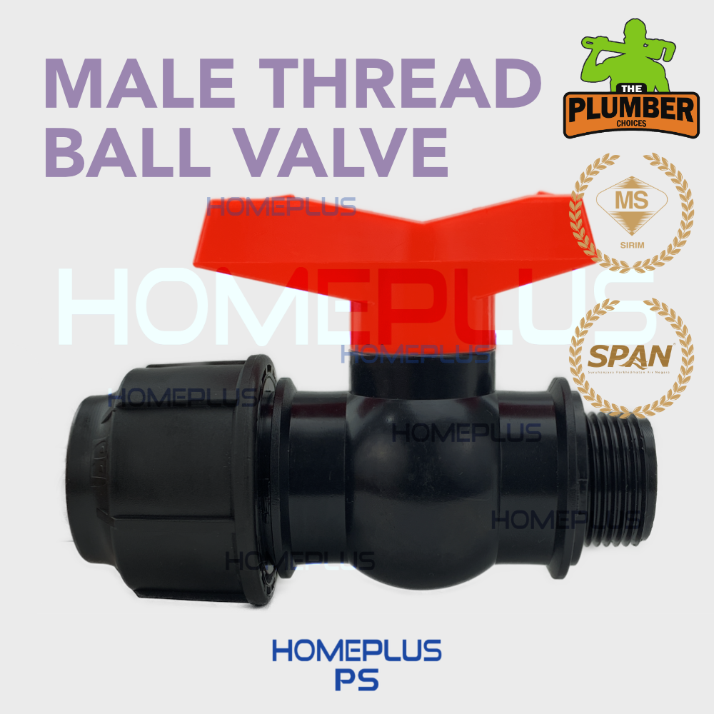 Homeplus HDPE PP Sirim Span Ball Valve Poly Fitting Fittings Pipe ...