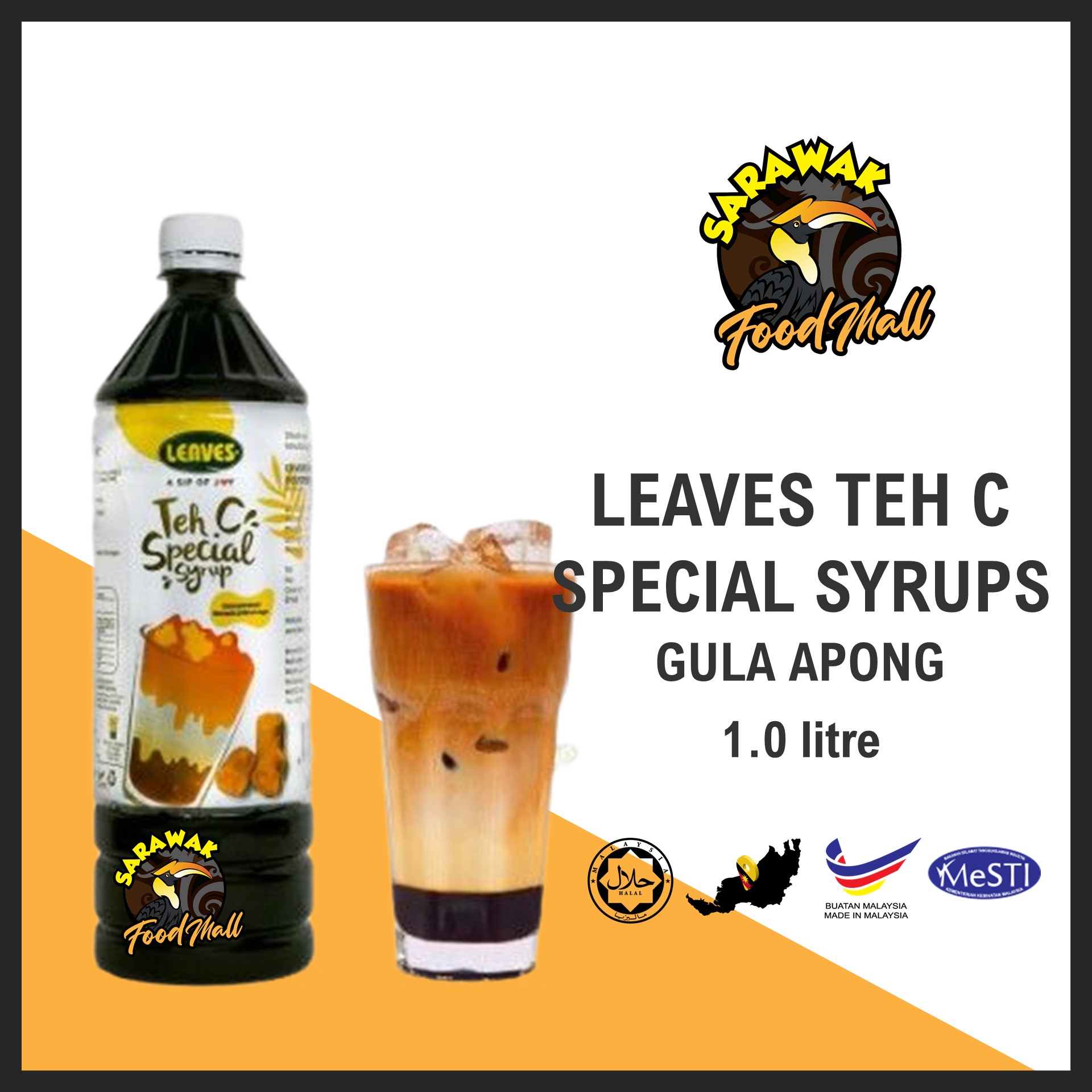 1Litre Leaves Teh C Special Syrups 3 Layer Tea Special Syrup ...