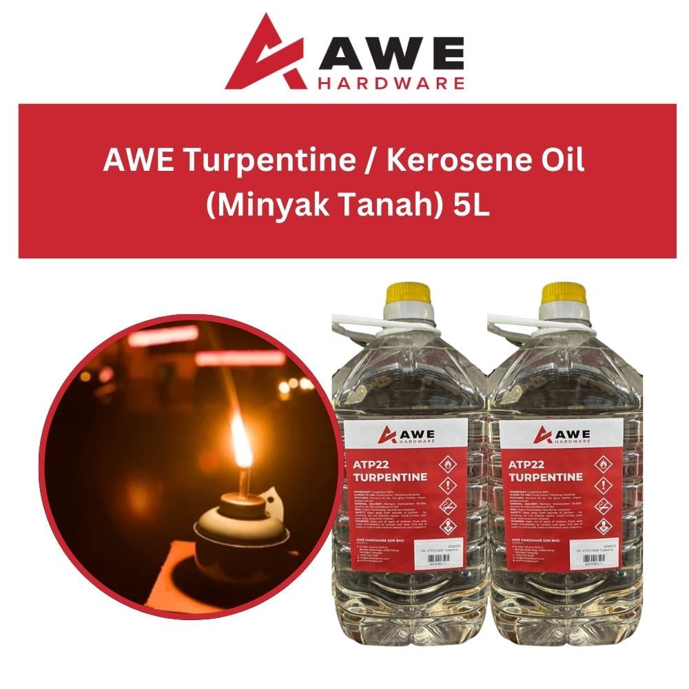 Turpentine 5L Minyak Tanah kerosene oil Kerosin Minyak Pelita Paint ...