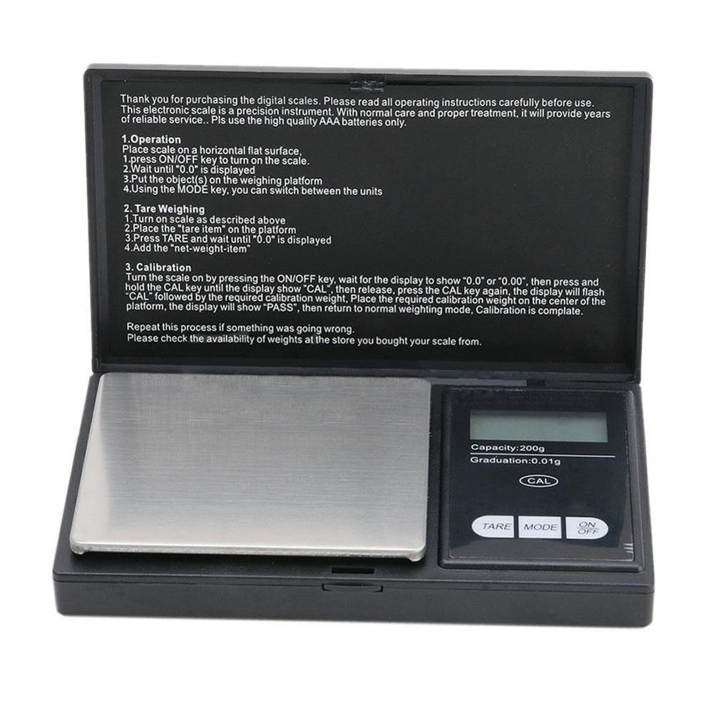 【In-Stock】 Portable 0.01g Digital Jewelry Scale mini pocket Electronic ...