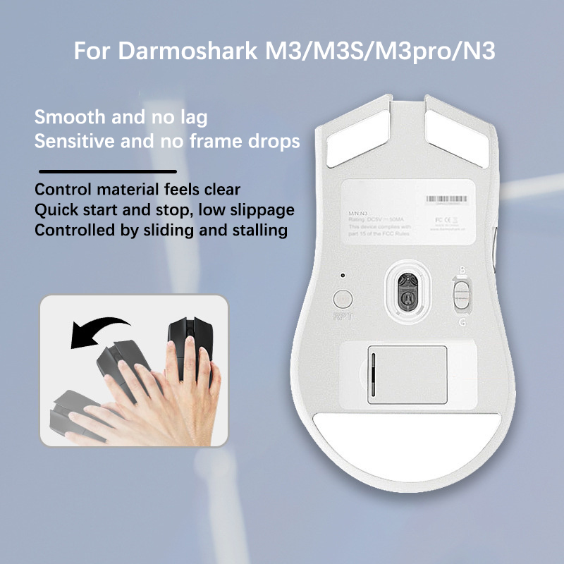 Mouse Foot Sticker For Darmoshark M3/M3S/M3 Pro/N3 Gaming Mouse Non ...