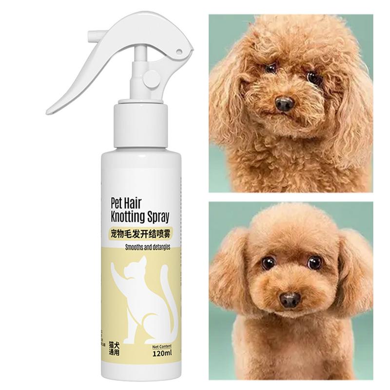 【Top Selling Item】 Dog Detangling Spray 120ml Wash Free Brushing Mist ...