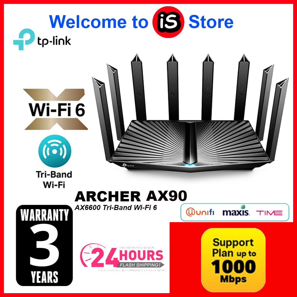 TP-Link Archer GX90 AX6600 Tri-Band Gigabit Wireless Wi-Fi 6 Gaming ...