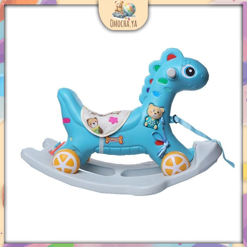 Kuda Goyang Mainan Budak 2 IN 1 Kids Rocking Horse Rider Push Car Pony ...