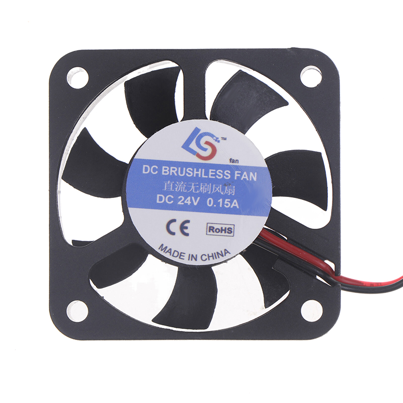 1PC DIY Accessories DC Brushless Fan With Two Lines 5V 12V 24V Industrial Cooling Fans Sleeve ...