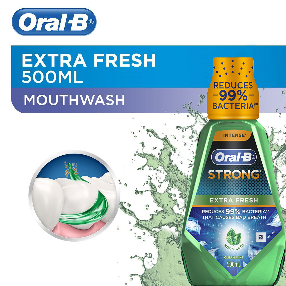 Oral-B Mouthwash Extra Fresh 500mL | Lazada PH