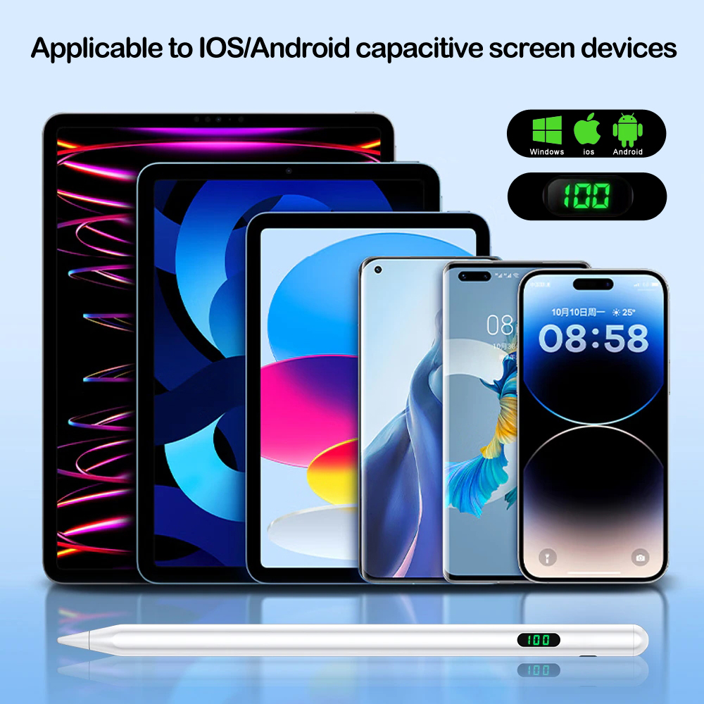 Universal Stylus Tablet Mobile Touch Pencil With Digital Display For ...