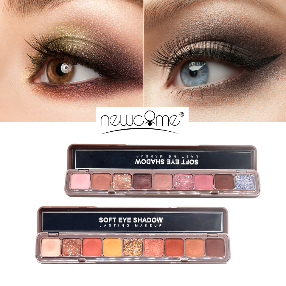 16 Colors Makeup Eyeshadow Pallete Makeup Brushes Shimmer Pigmented Eye ...