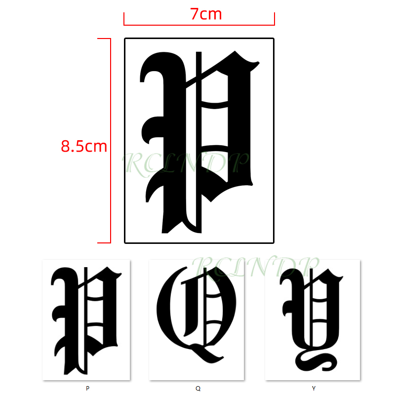 【Exclusive Discount】Waterproof Temporary Tattoo Sticker English Letter ...