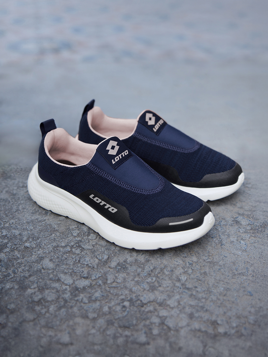 Lotto FloWalk Slip-on Navy - White Walking Shoes For Women | Daraz.com.np