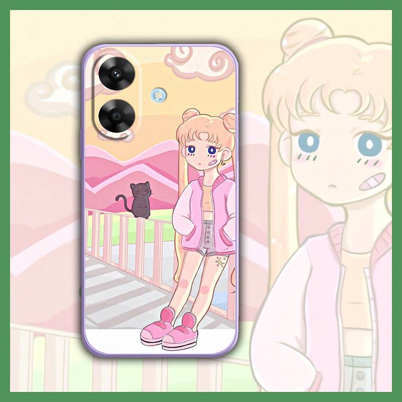 Waterproof Simplicity Phone Case For Realme N61/C61 Silicone TPU Solid ...