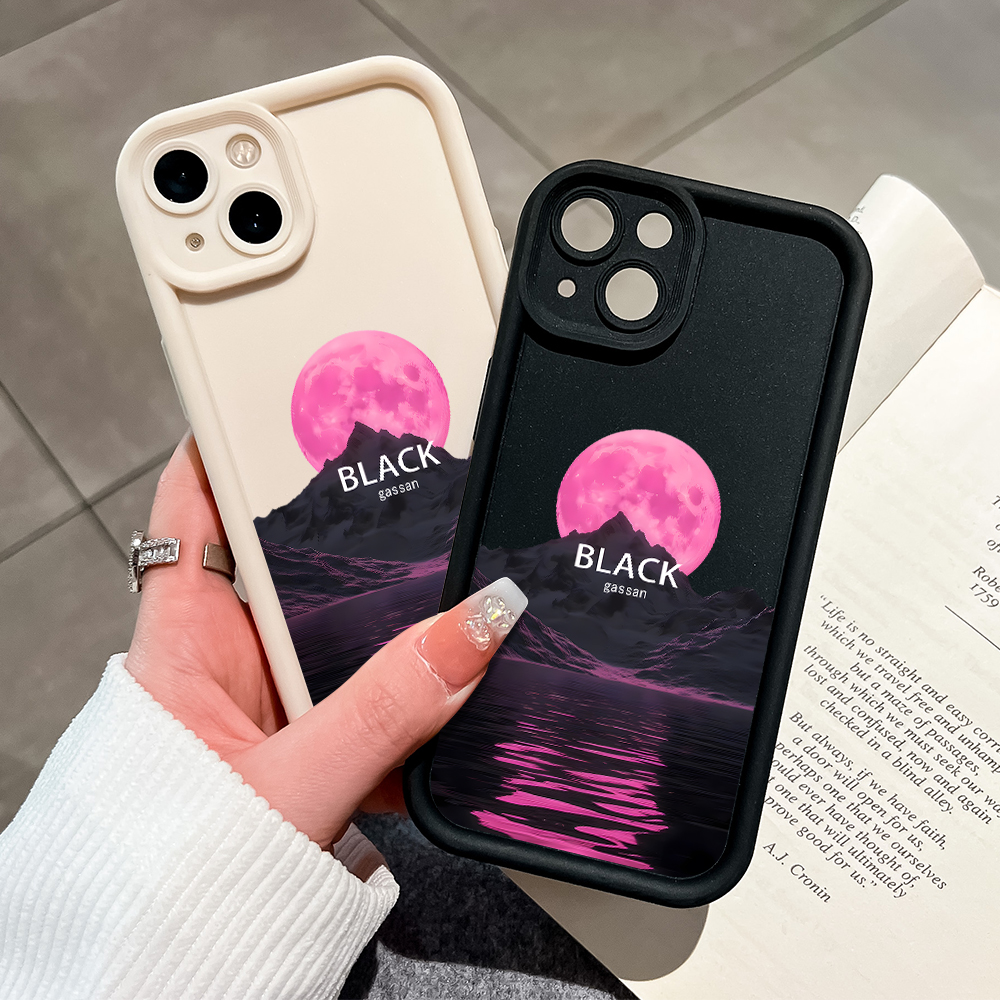ZCSIBORUI for Redmi A3x A3 Back Cover Pink Moon Scenery Pattern Soft ...