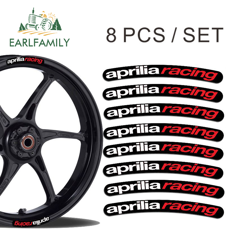 【Hottest Trends】EARLFAMILY 13cm x 1.3cm 8x for Aprilia Racing Rim ...