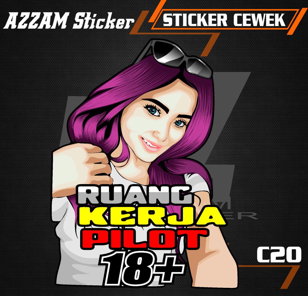 Stiker KATA cewek vektor mobil TRUCK custom Sticker Print cewek keren ...