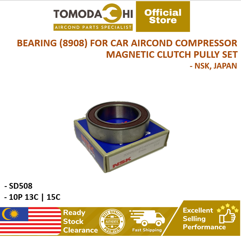 TOMODACHI Compressor Bearing NSK 6908 Original Japan For Model Sanden ...