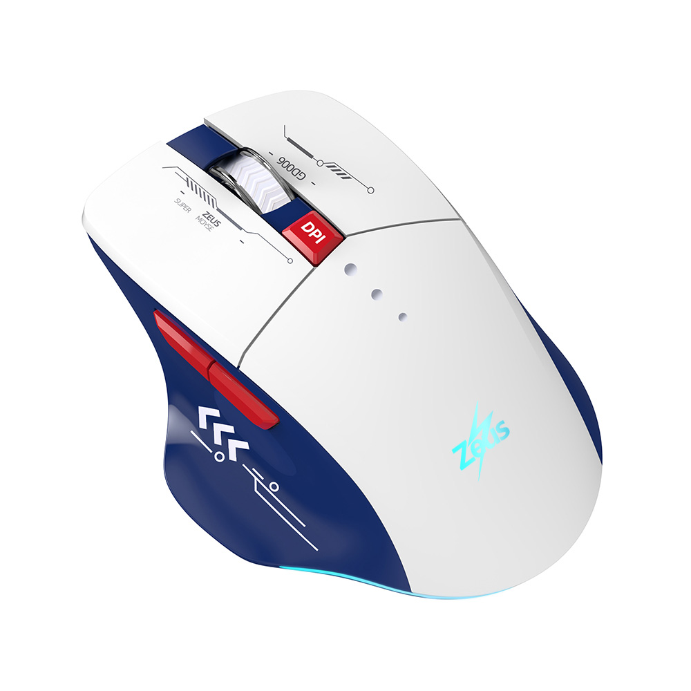 Zeus x Gundam GD-006 2.4G Wireless Mute Mouse Rechargeable Mechanical ...