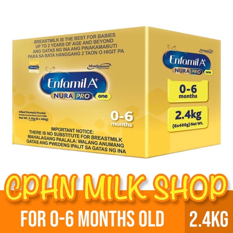 Enfamil A+ One NuraPro 2.4kg 0-6 Months Old Infant Formula | Lazada PH