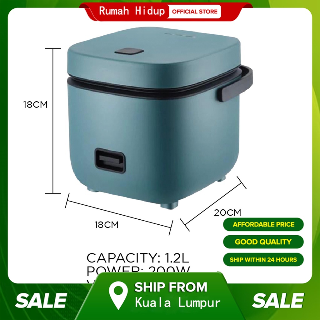 1.2L with Non-stick Pot and Steamer Multifunctional NEW Mini Rice ...