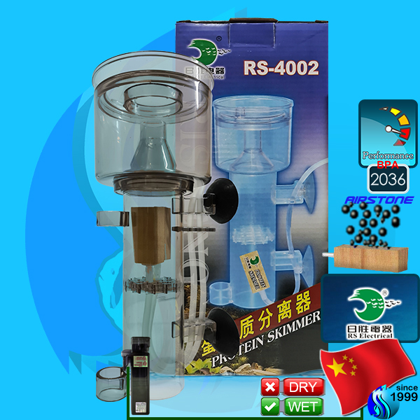 🐟 RS-Aqua Protein Skimmer RS-4002 (100 liters) RS-4003 (200 liters ...