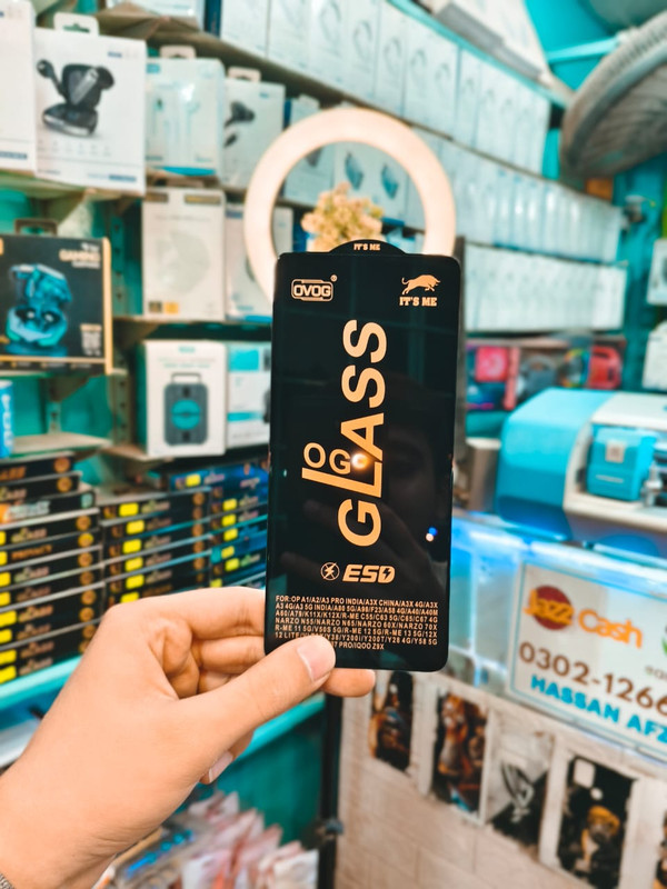 OPPO A3 4G OG Tempered Glass – Strong Screen Protector | Daraz.pk
