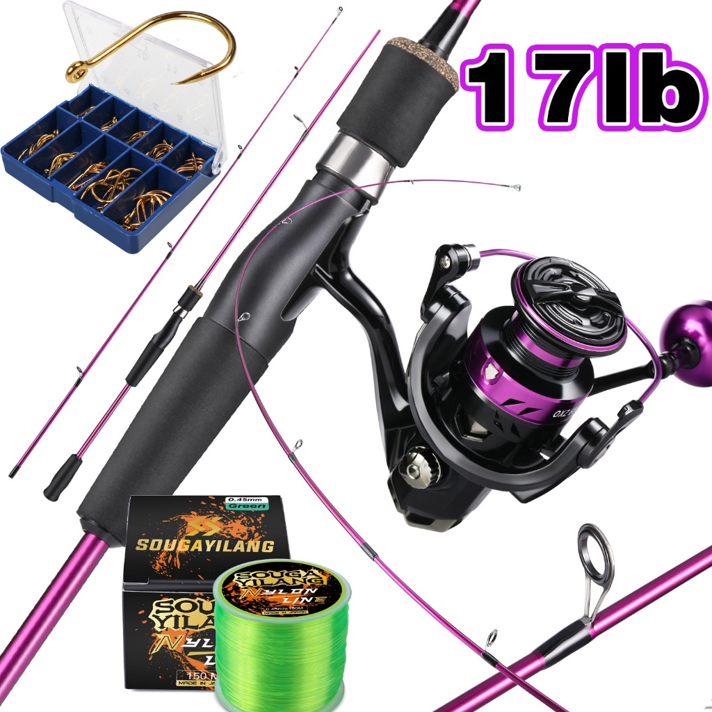 CUCI GUDANG!!! Sougayilang Power Handle Reel Pancing Joran Spinning Set ...