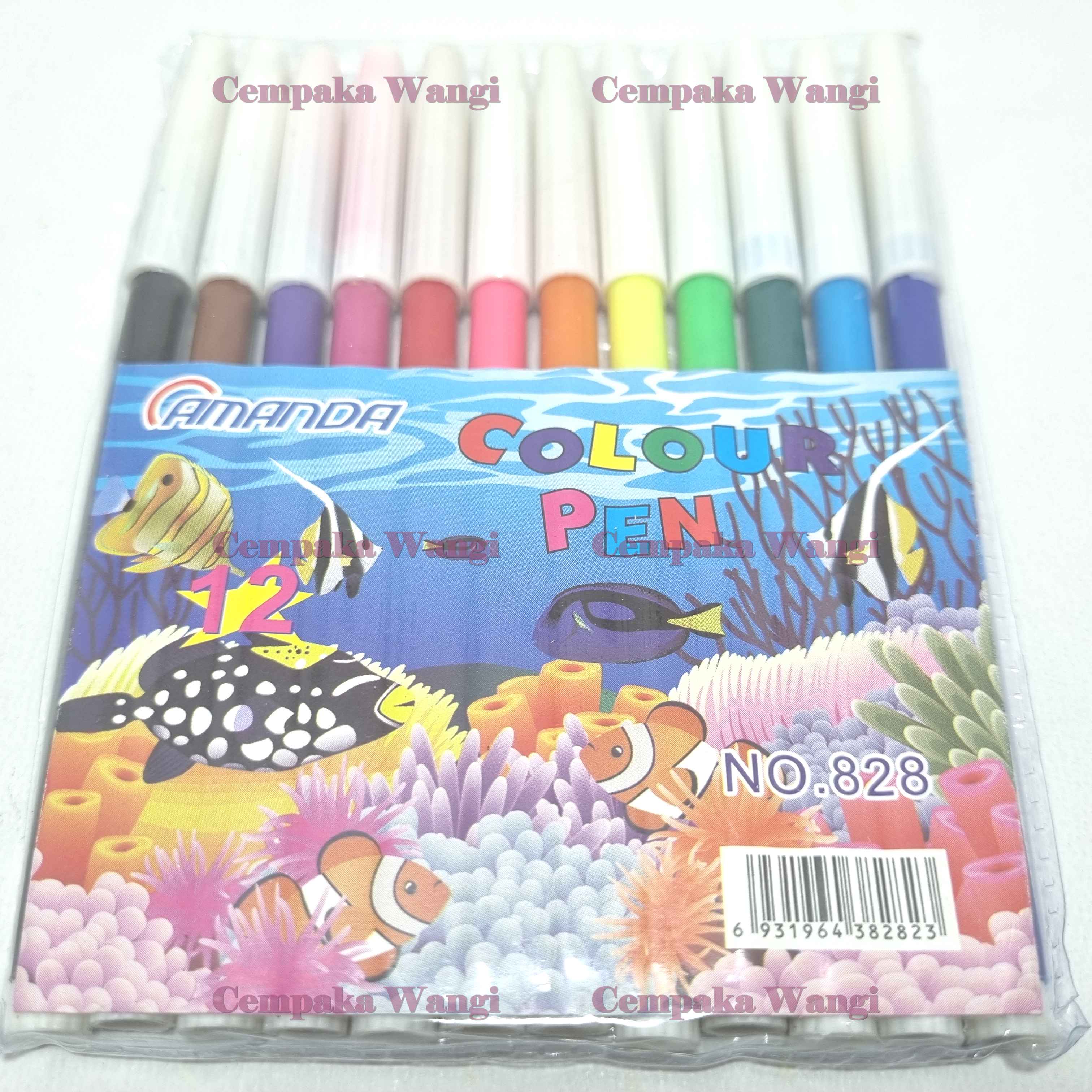 spidol 12 colour pen - spidol mewarnai menggambar atk sekolah anak ...