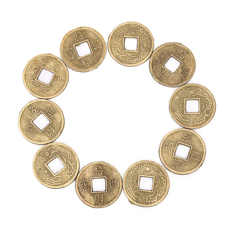 100Pcs Feng Shui Coins Ancient Chinese I Ching Coins For Health Wealth ...
