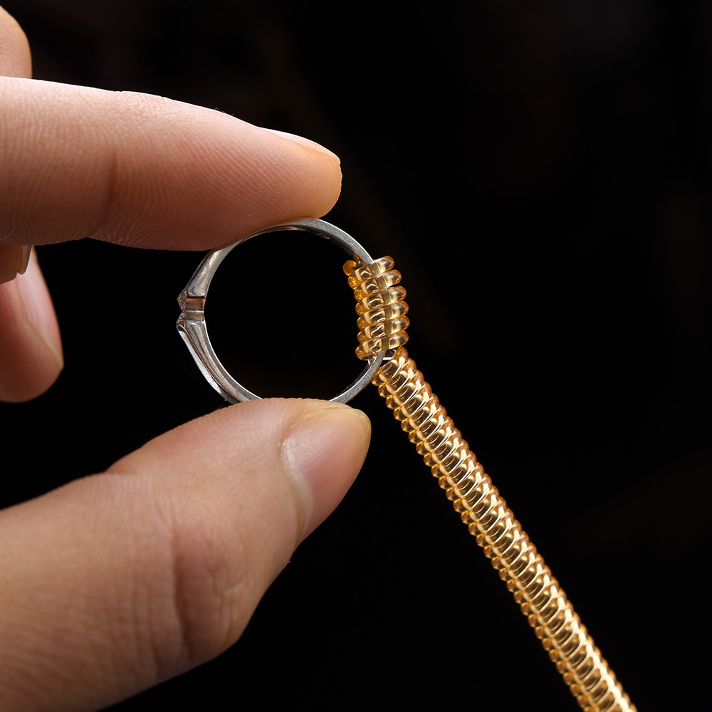 Ring Size Reducer Tool Adjustable Spring Rope Resin Elastic Fastener ...