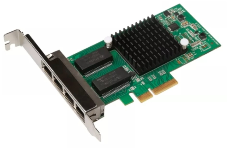 Intel® Gigabit LAN card, Intel I350 genuine board (chip) mounting, Quad ...
