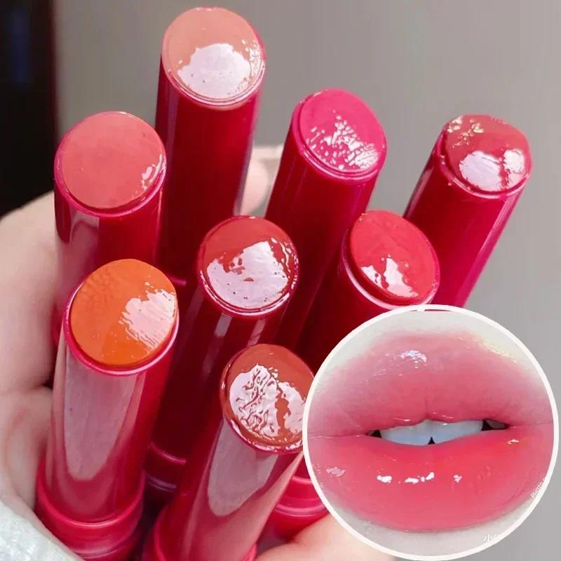 8 Colors Jelly Lipstick Moisturizing Mirror Water Light Solid Lip Gloss ...