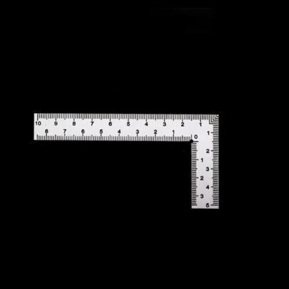 Office Accessories Stainless Steel L Square Ruler Double-Sided ...