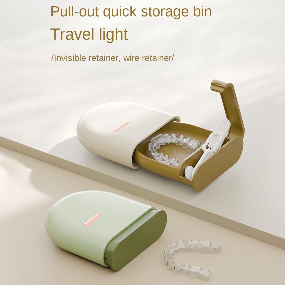 New Portable Dental Braces Storage Box Mini ABS Denture Retainer ...