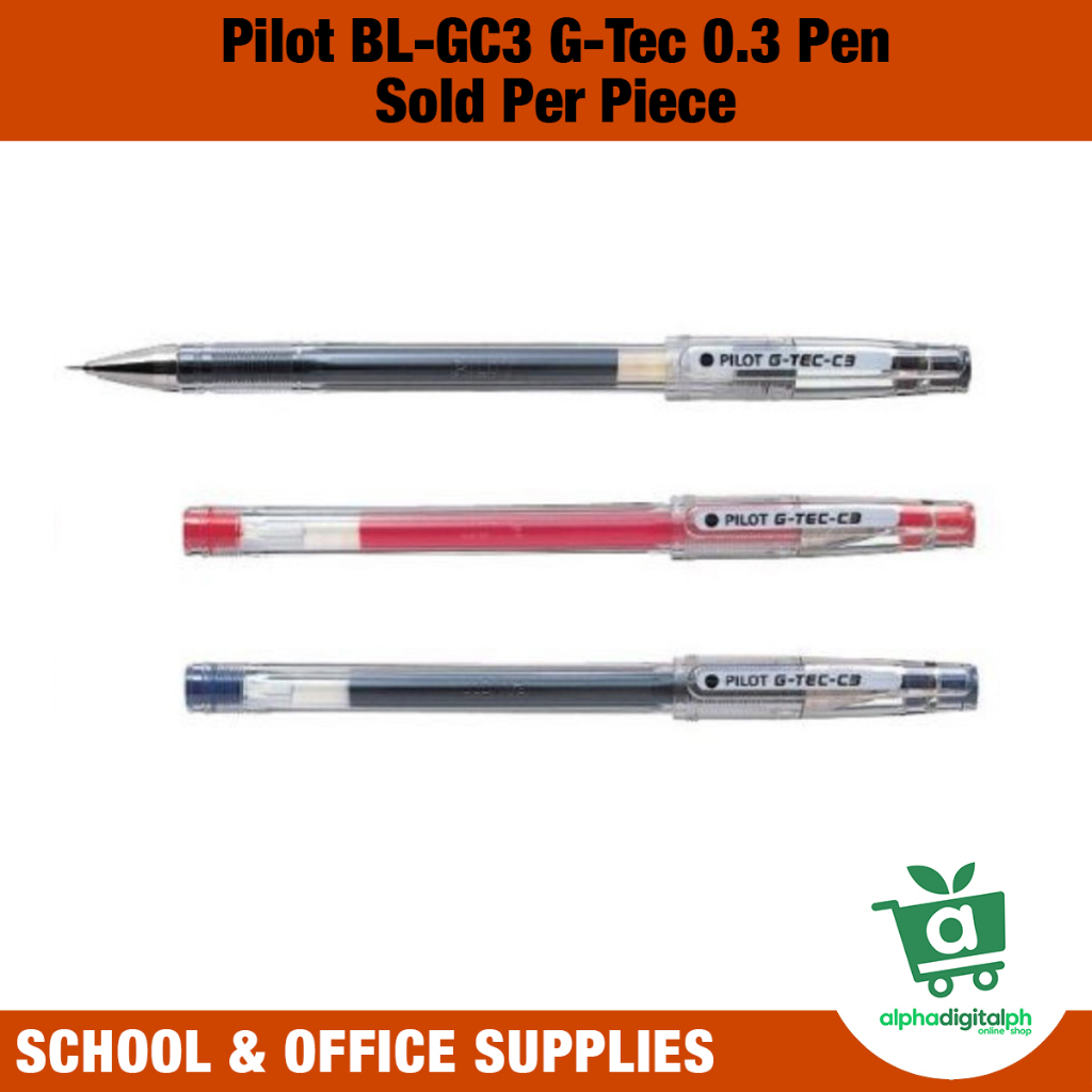 Pilot BL-GC3 G-Tec 0.3 Pen Black Blue Red Sold Per Piece | Lazada PH
