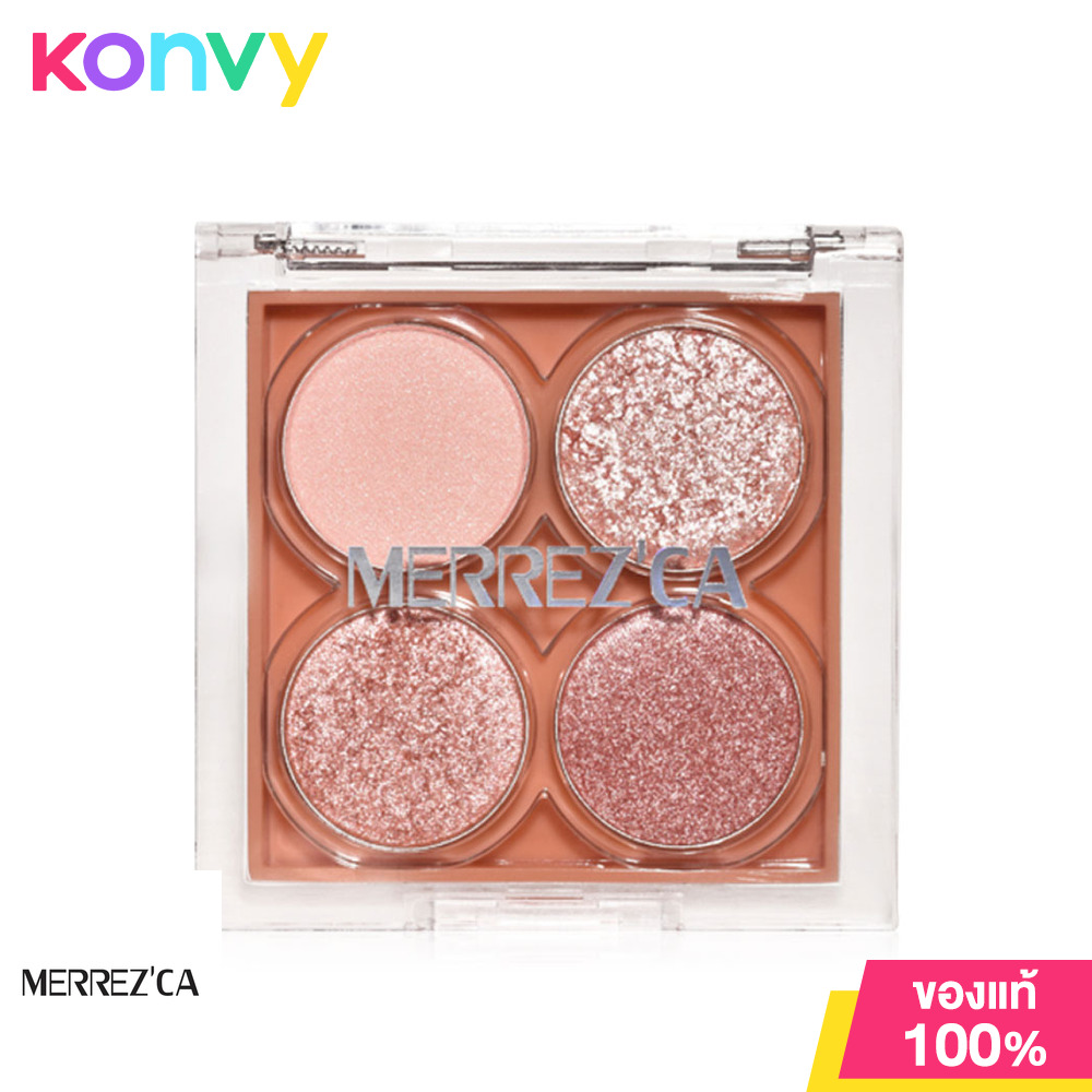 Merrezca Pro Eyeshadow Palette 0.7g #01 City Girl เมอร์เรซก้า พาเลทอาย ...