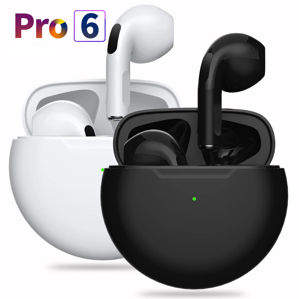 New Air Pro 6 TWS Wireless Headphones Bluetooth Earphone Earbuds Bass ...