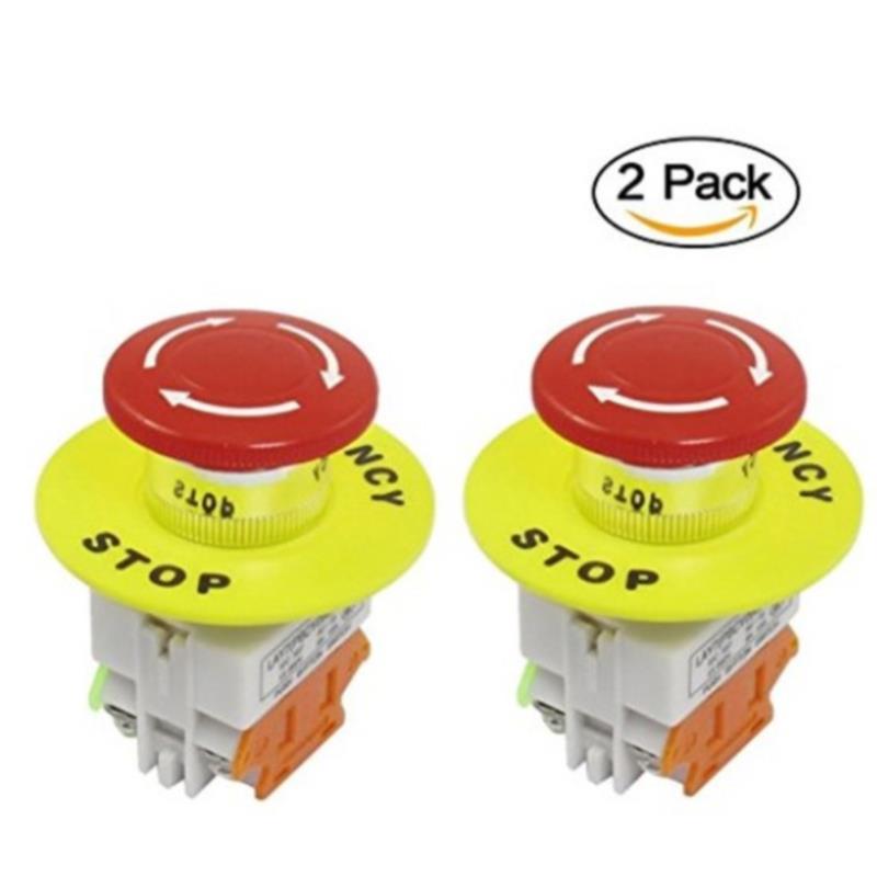 Emergency Stop Push Button Switch AC 660V 10A Switch Lift Latching Self ...