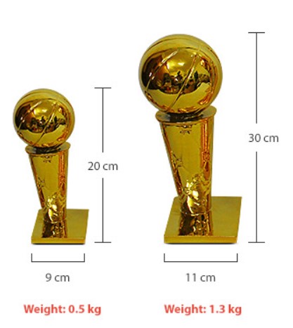 20cm / 30cm NBA Championship Trophy Replica New O'brien National ...