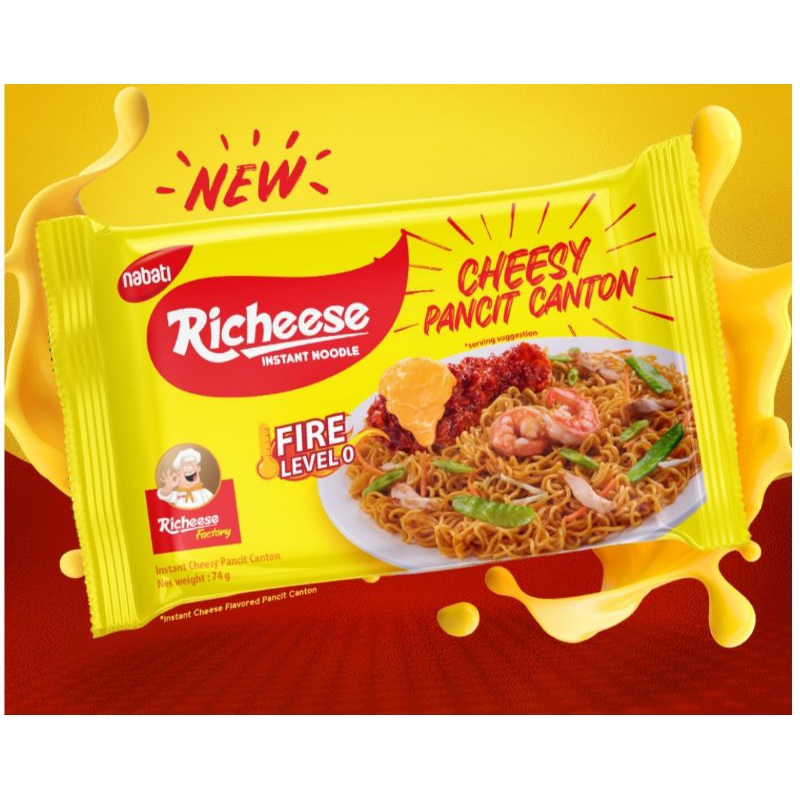 Richeese Cheesy Pancit Canton Cheesy Ramen Cheesy Instant Noodles ...