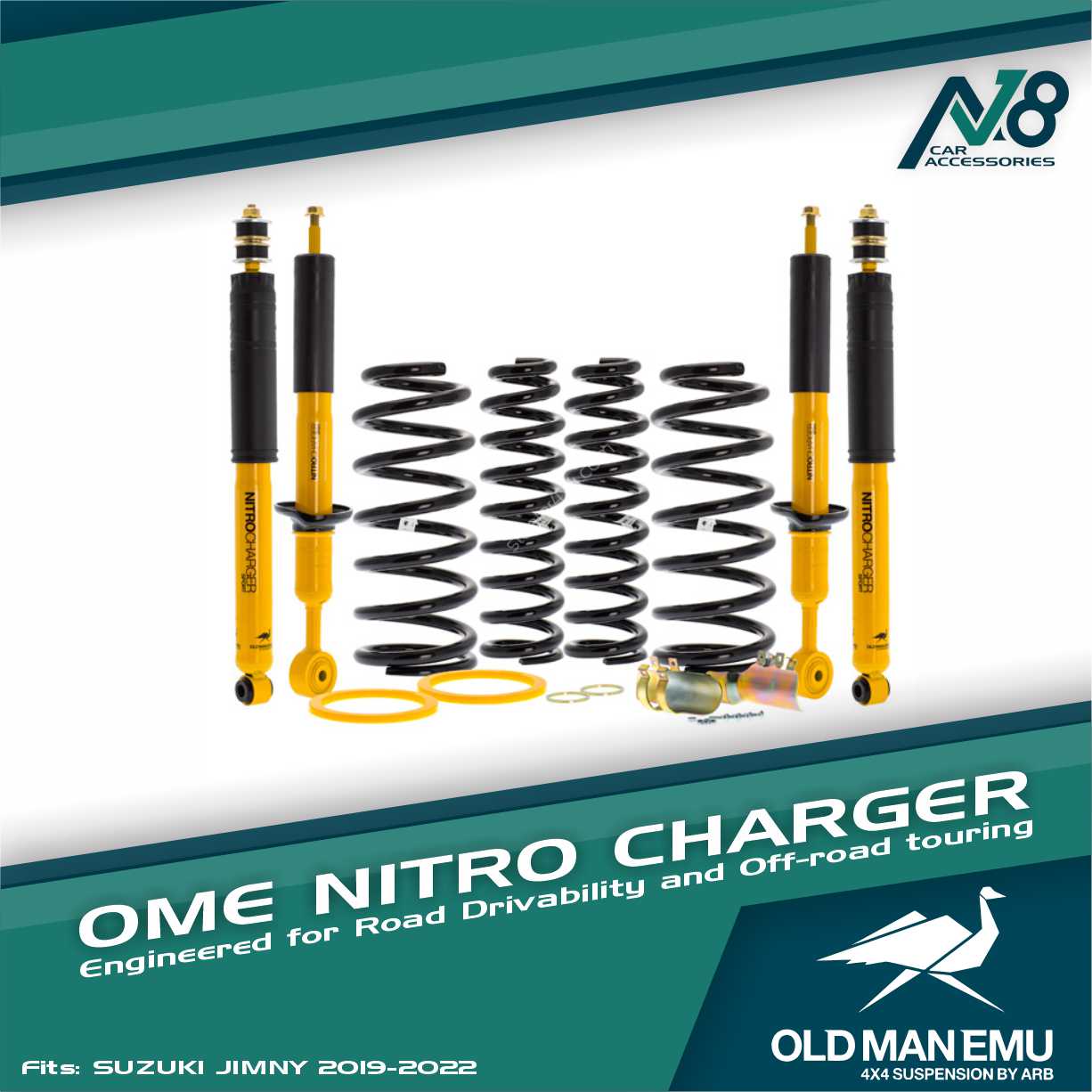 ARB OME Nitrocharger 2" Lift Kit Suzuki Jimny 2019+ Genuine | Lazada PH