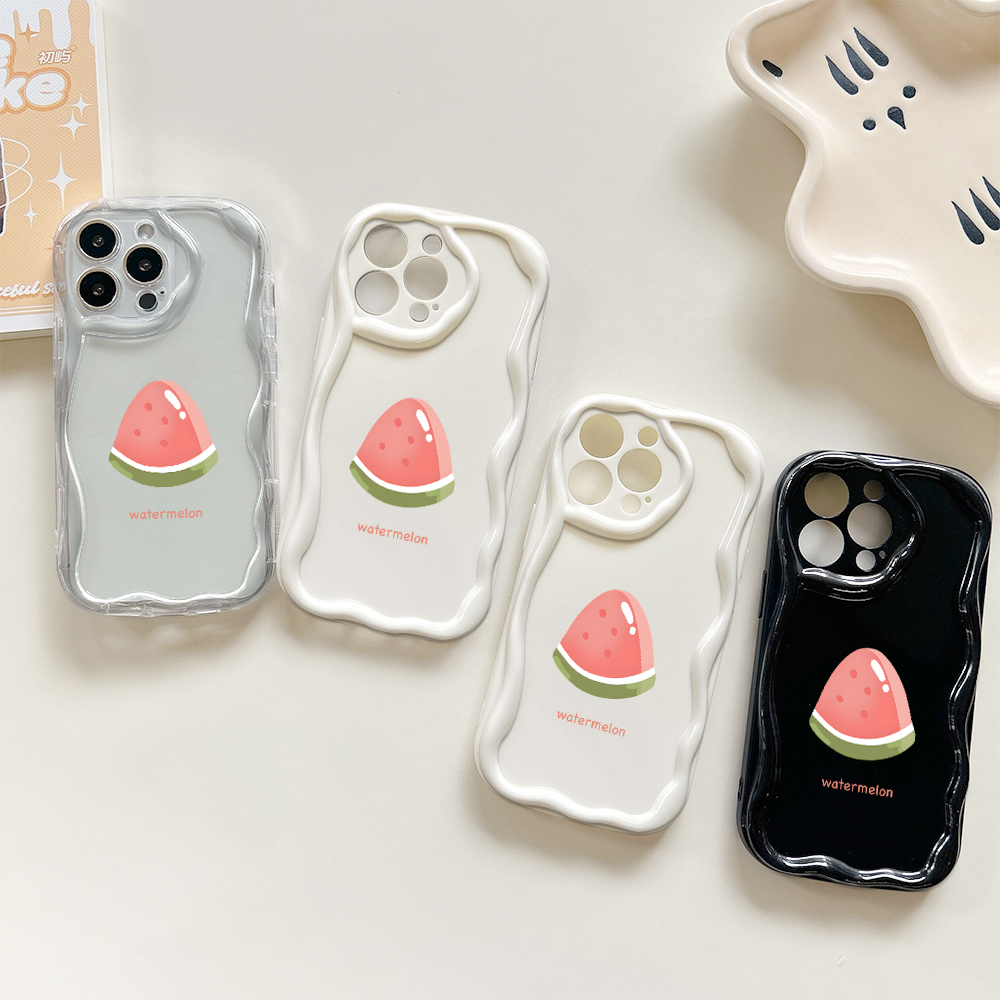 BILI for Samsung A32 4G Back Cover Cartoon Watermelon Pattern Cream ...