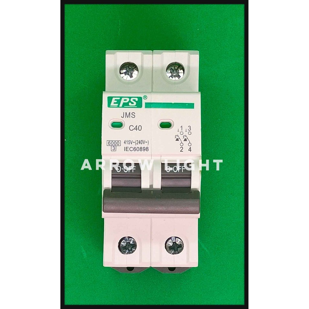 EPS 2 Pole 3 Pole (6KA) MCB 40A 63A Miniature Circuit Breaker | Lazada EPS 2 Pole 3 Pole (6KA) MCB 40A 63A Miniature Circuit Breaker | Lazada