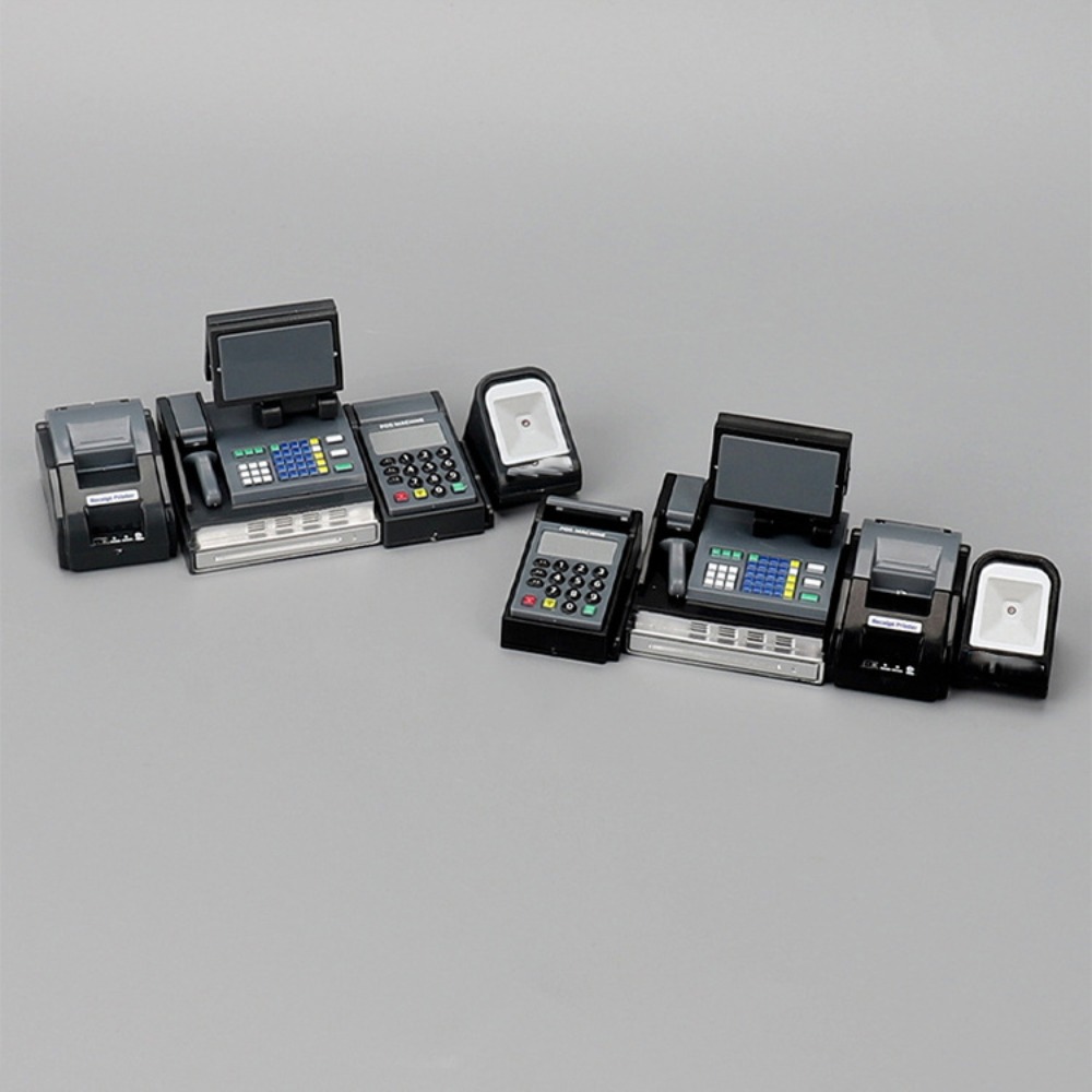 Scanner Model Toy Mini Doll House Cash Register DIY Black Gray ...