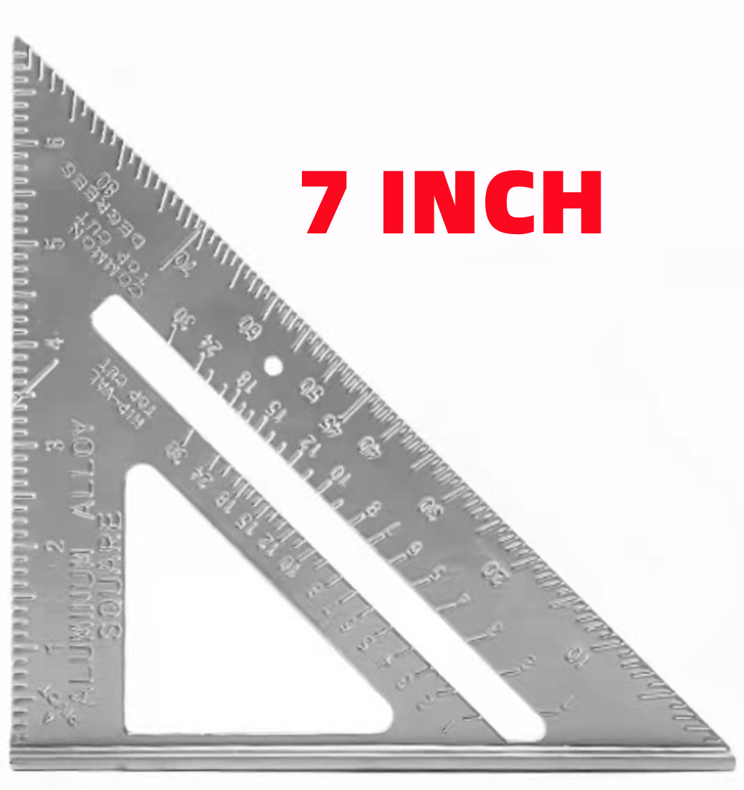 7 inch and 12 inch square triangle ruler aluminum alloy speed ...